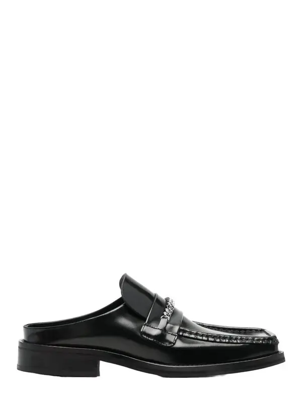 Martine Rose Square-toe Mules - Black