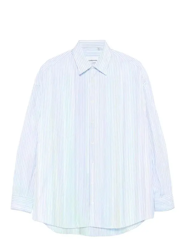 COSTUMEIN Vertical-stripe Pattern Shirt - Blue