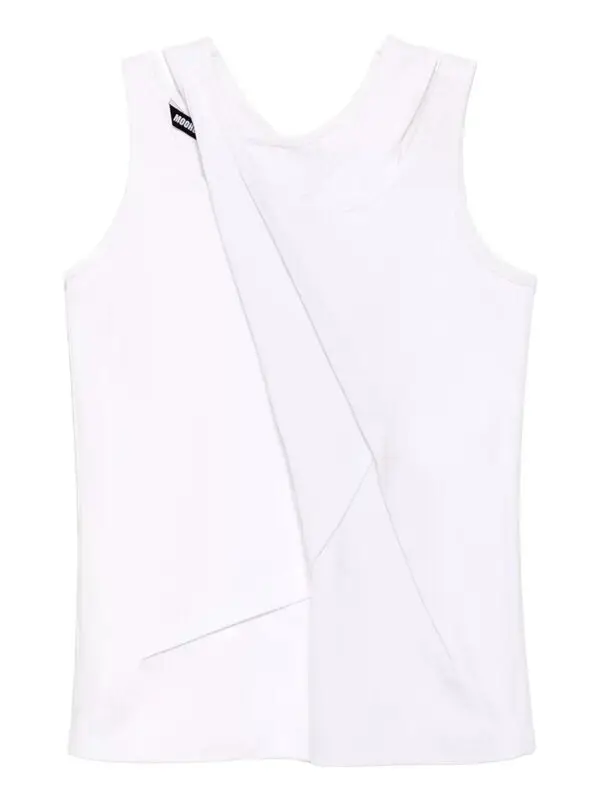 MOOHONG Cross Sleeveless Top - White
