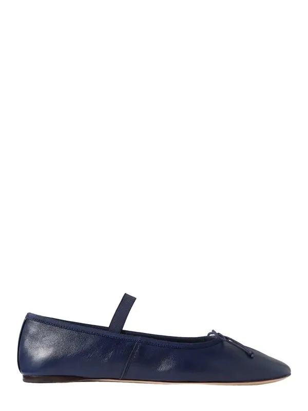 LOEFFLER RANDALL Leonie Leather Flats - Blue