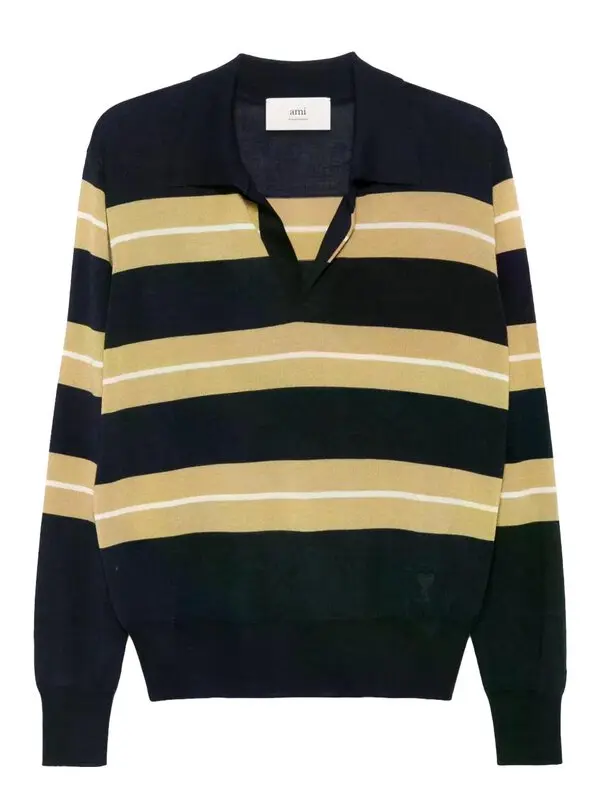 AMI Paris Striped T-shirt - Blue