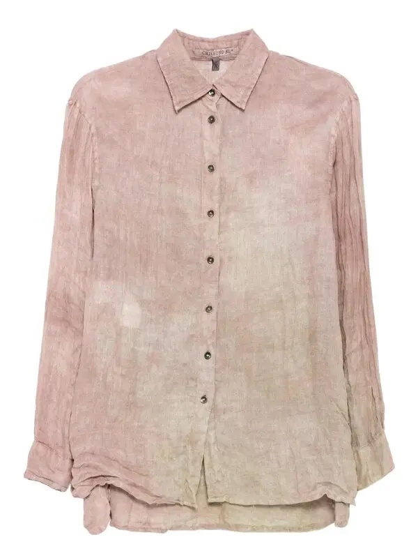 CHIAHUNG SU Mud Dyed Shirt - Pink