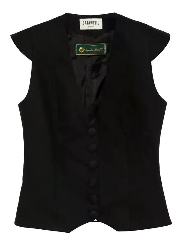 BATAKOVIC BELGRADE Wool Waistcoat - Black
