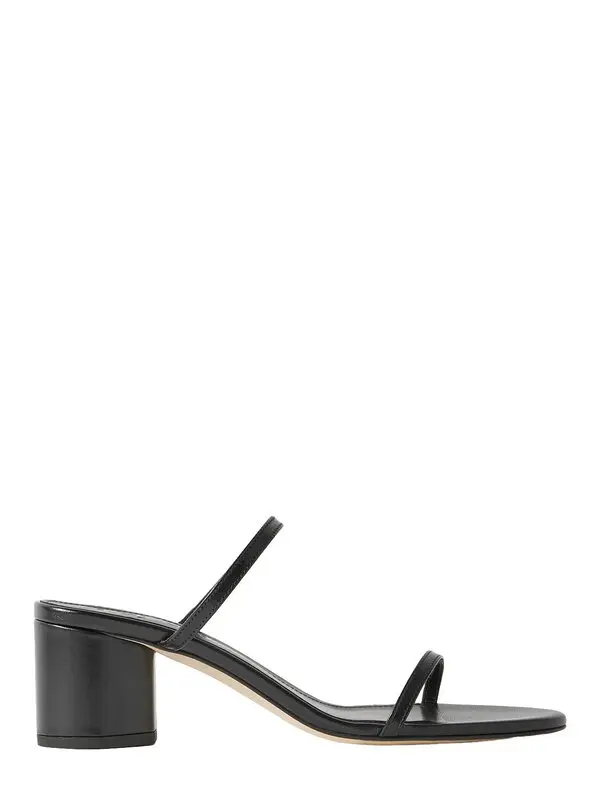 AeydĒ Annika Leather Mules - Black