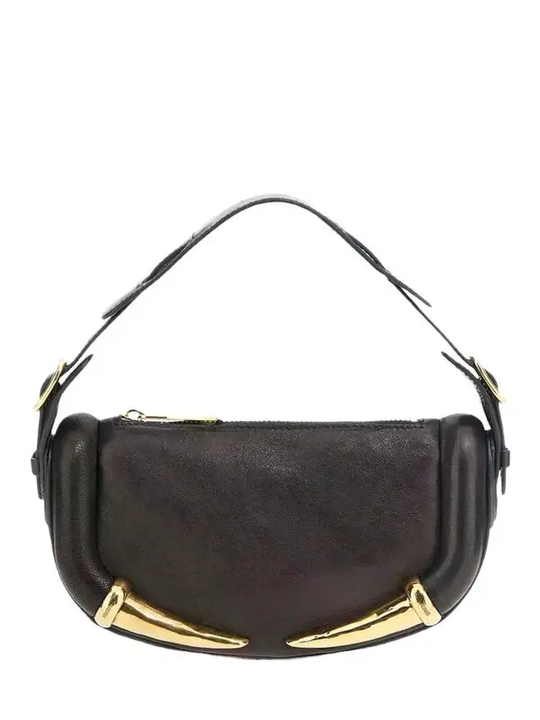 Roberto Cavalli Leather Shoulder Bag - Black
