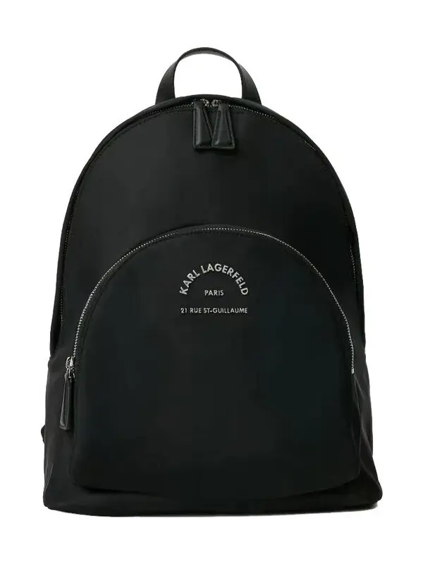 Karl Lagerfeld Medium Rue St-guillaume Backpack - Black