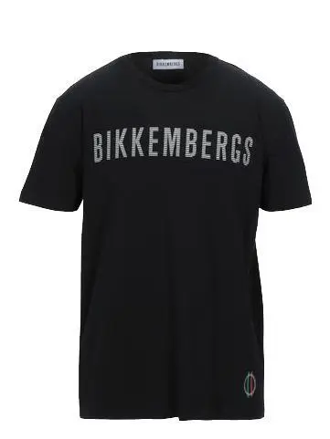 BIKKEMBERGS T-shirt Size Cotton, Elastane - Black