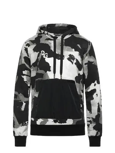 Dolce & Gabbana Camouflage Print Hooded Sweatshirt - Black