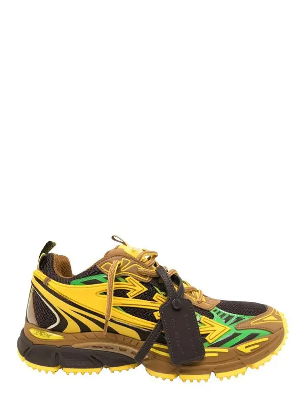 Off-White Be Right Backin Sneakers - Brown/yellow