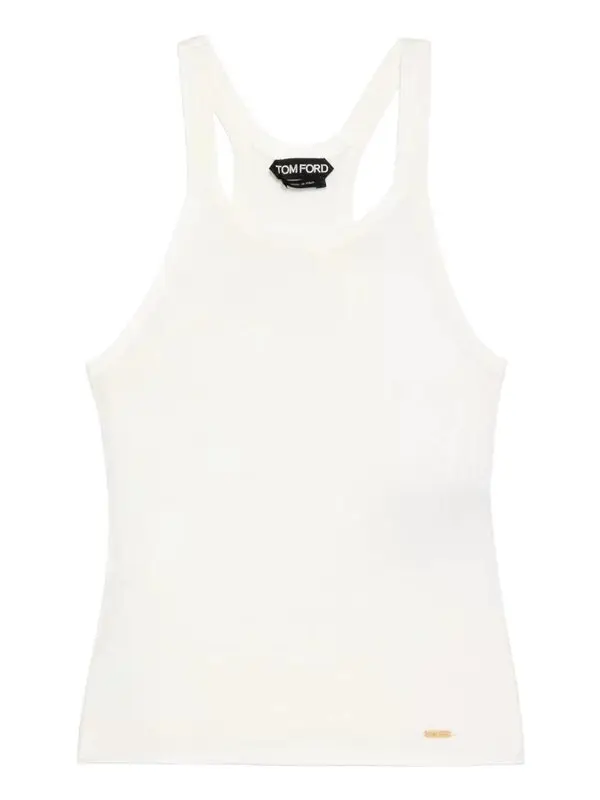 TOM FORD Silk Knitted Tank Top - Neutrals