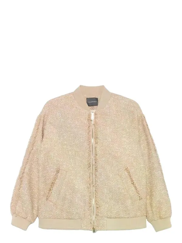 Lorena Antoniazzi Tweed Bomber Jacket - Neutrals