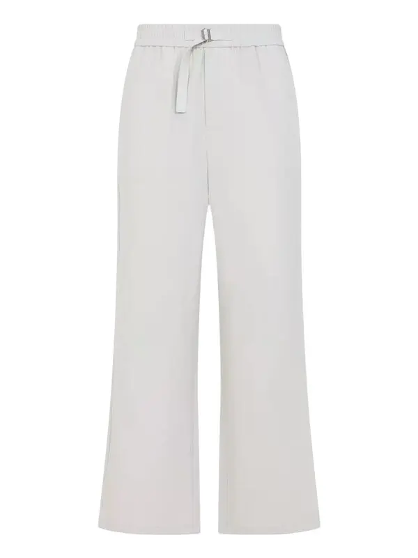 Ami Logo-plaque Trousers - White