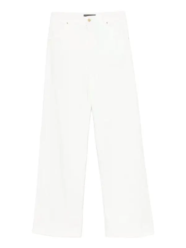 Lorena Antoniazzi Logo-patch Jeans - White