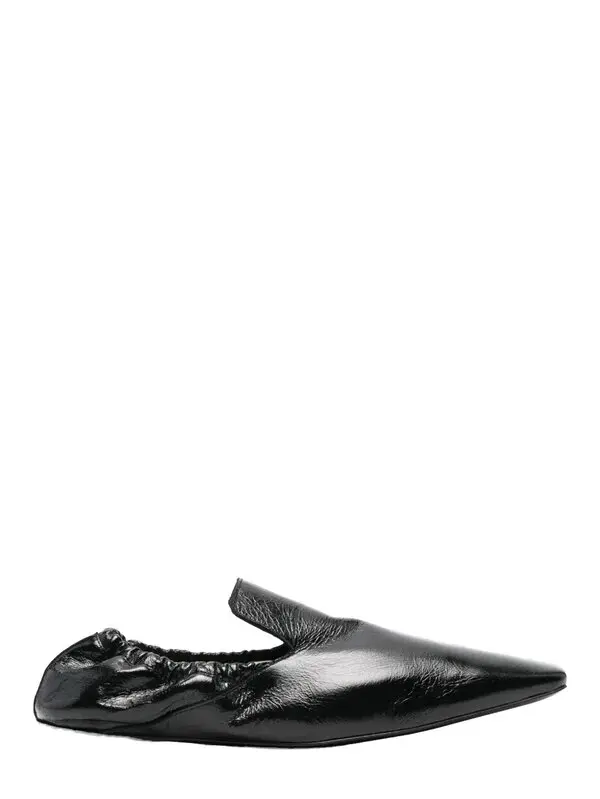 TOTEME Leather Loafers - Black