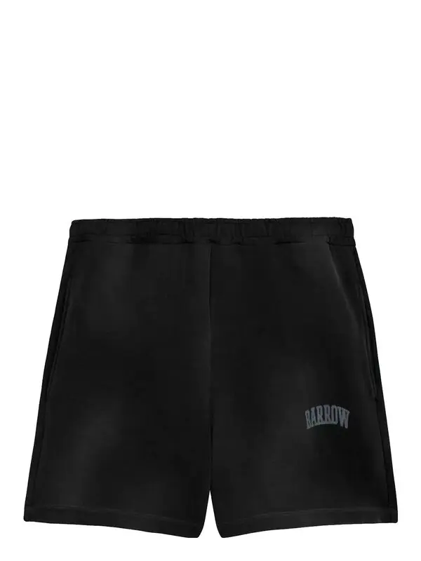 BARROW Logo-print Shorts - Black
