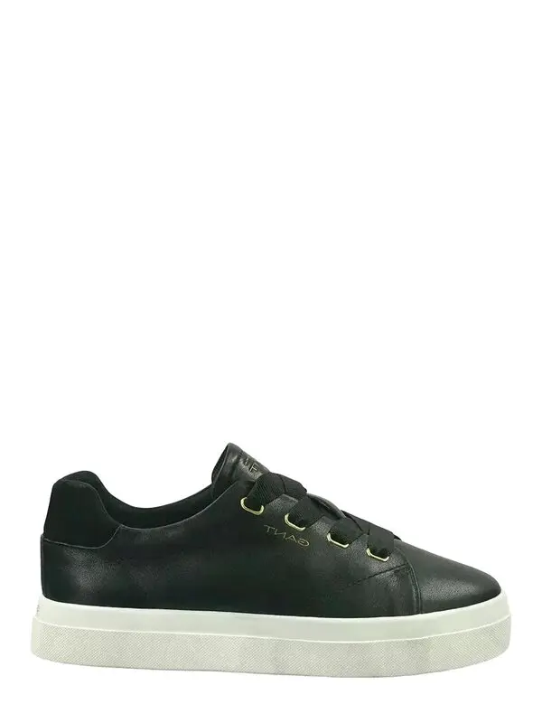 Gant Avona Leather Platform Sneakers - Black