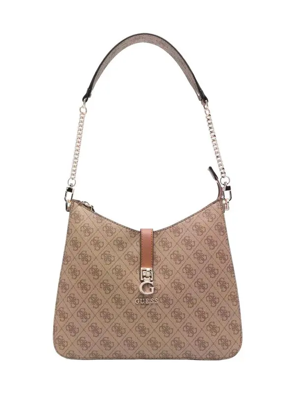 Guess Zamira Quattro G Shoulder Bag - Neutrals