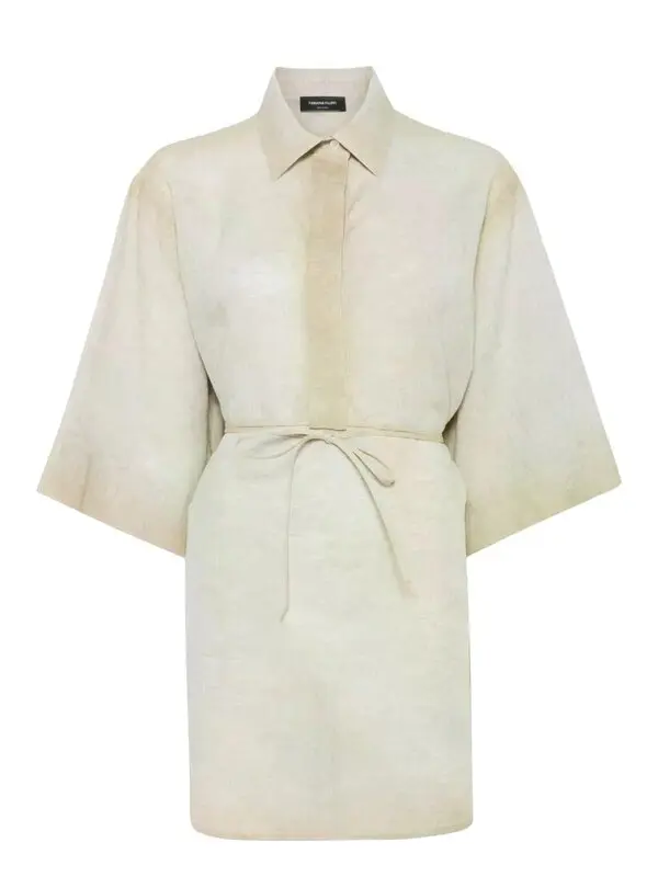 Fabiana Filippi Linen Tunic Top - Neutrals