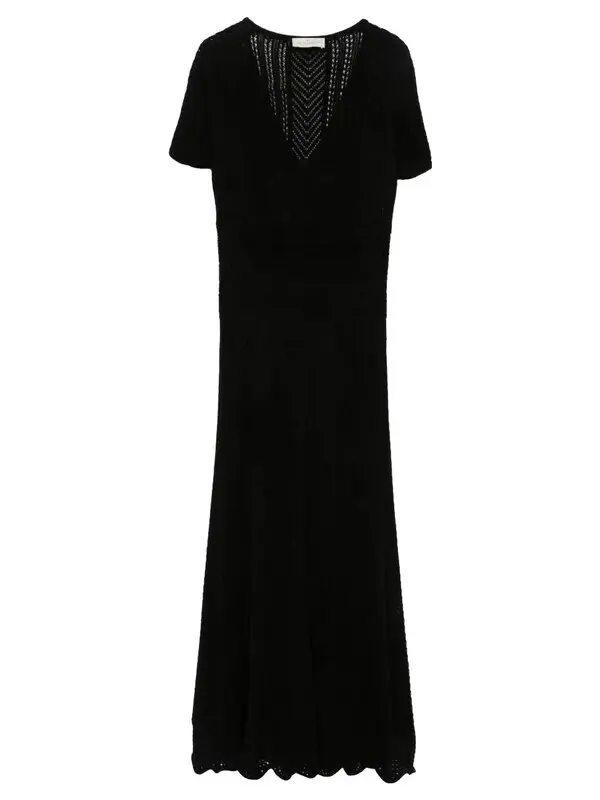 Bruno Manetti Knitted Maxi Dress - Black