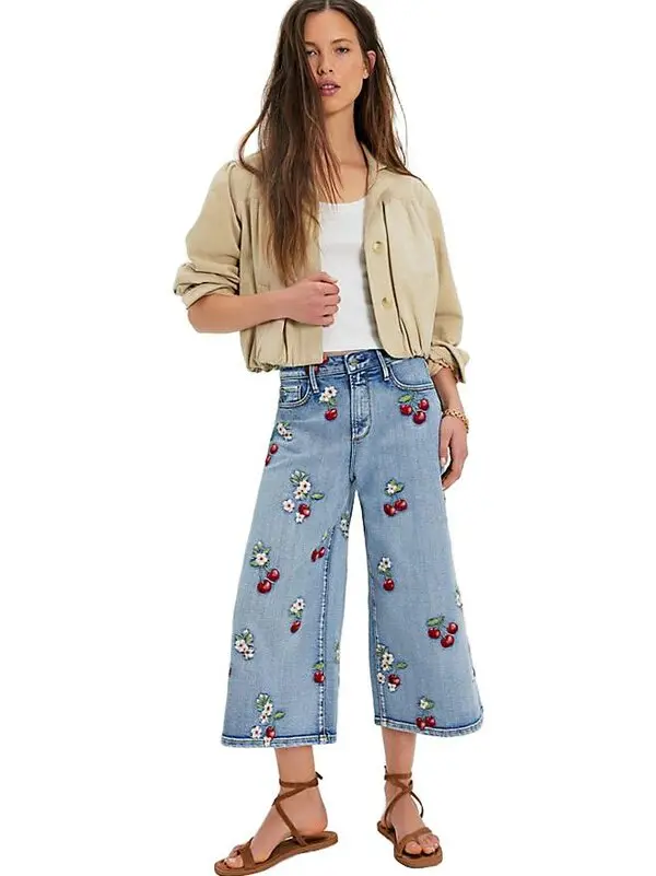 DRIFTWOOD Amie Culotte Jeans - Cherry On Top