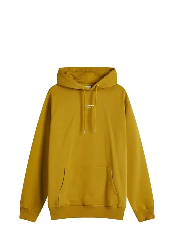 Drole De Monsieur Not From Paris Madame Slogan Hoodie - Mustard