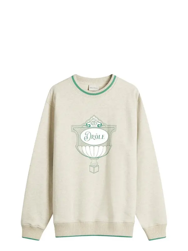Drole De Monsieur Drole Cup Sweatshirt - Grey