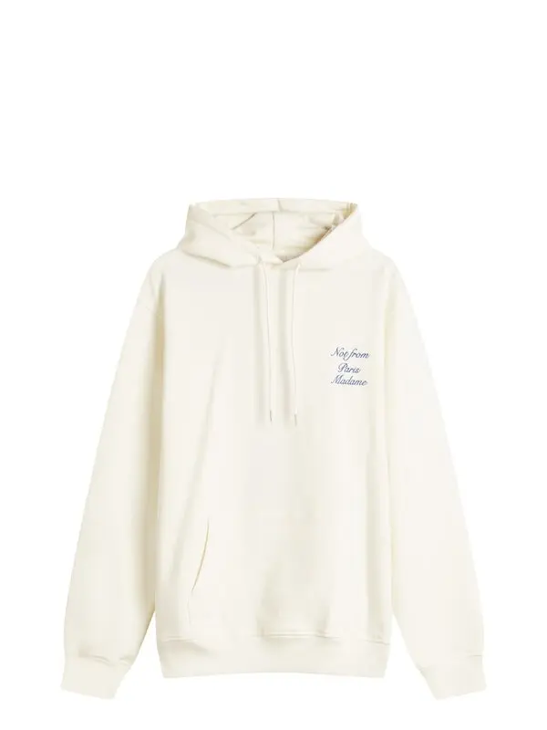 Drole De Monsieur Not From Paris Madame' Hoodie - Off White