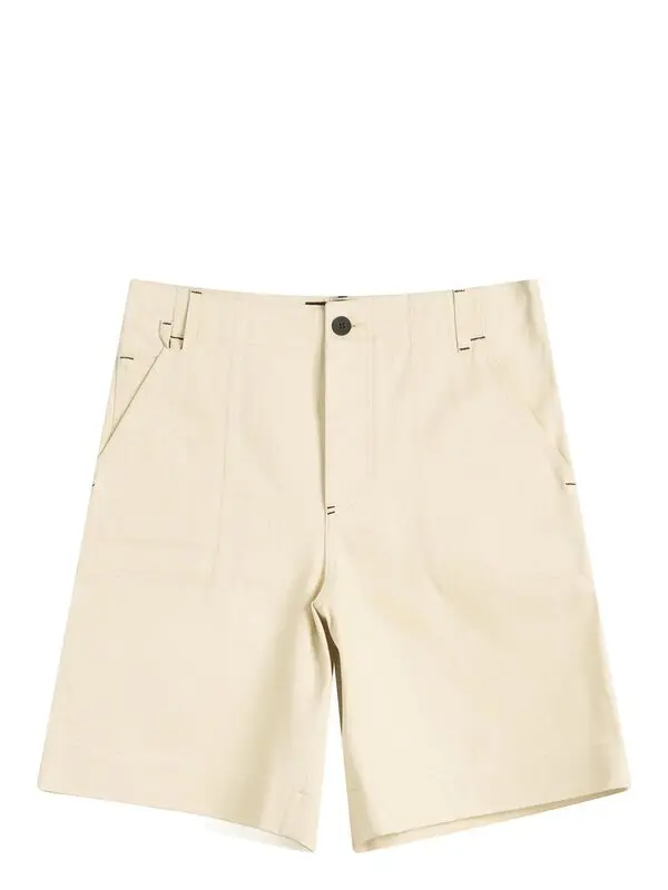 Jacquemus Cotton Workwear Shorts - Off-white