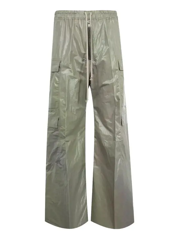 Rick Owens Cotton Cargo Trousers - Green