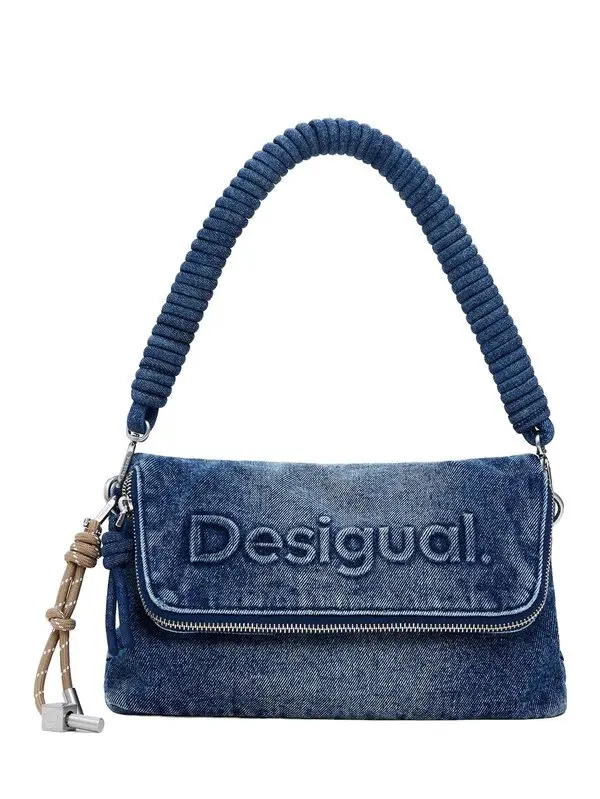 Desigual Denim Crossbody Bag - Medium Blue