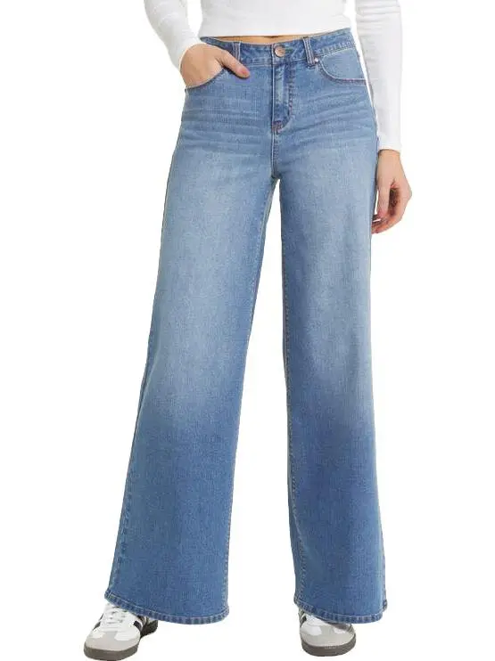 1822 Denim High-rise Wide-leg Jeans - Iman