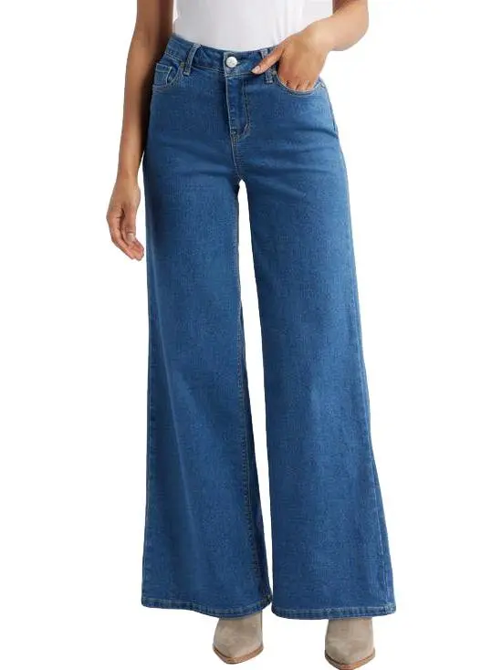 1822 Denim High-rise Wide-leg Jeans - Miles