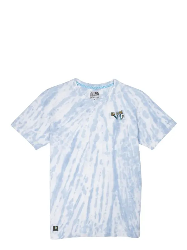 BAJA LLAMA Trip Of A Lifetimeslub Pima Pocket Tee - Tie Dye