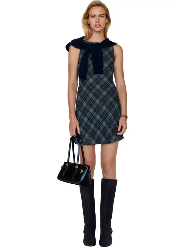 REFORMATION Dale Mini Dress - Blue