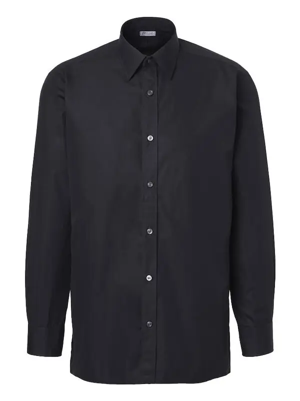 Charvet Cotton Poplin Shirt - Black