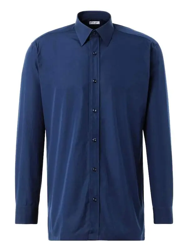 Charvet Cotton Poplin Shirt - Blue