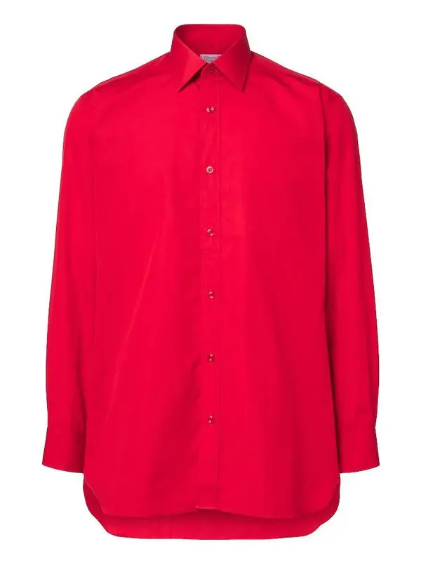 Charvet Cotton Poplin Shirt - Red