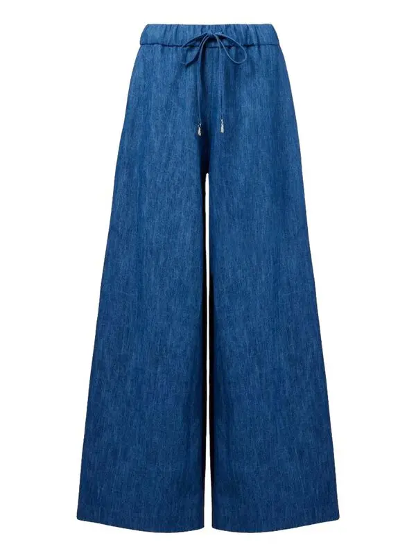 Gabriela Hearst Gelos Wide-leg Pants - Blue