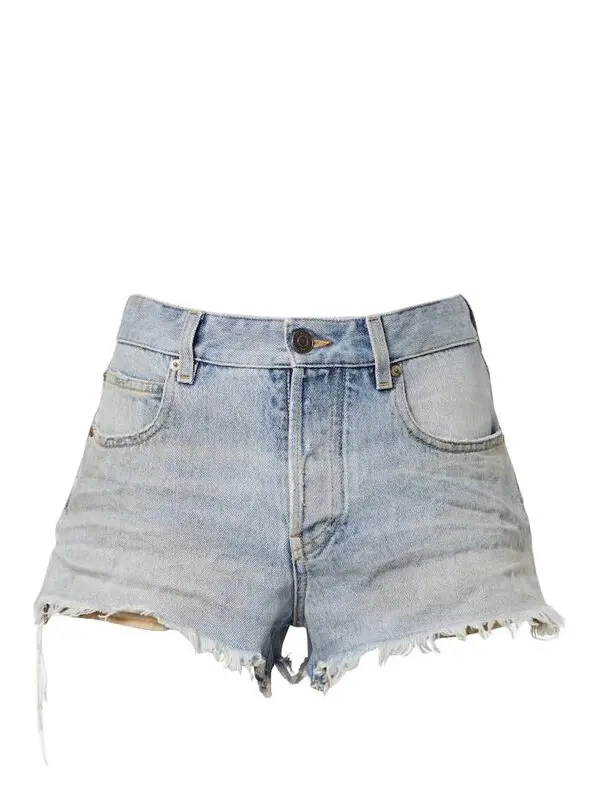 Balenciaga Denim Shorts - Blue