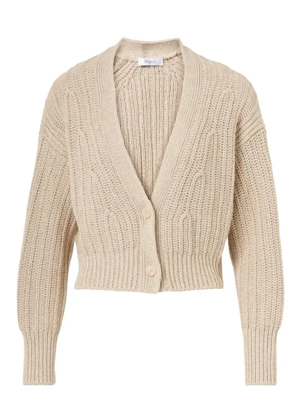 Max Mara Stelvio Linen And Cotton Cardigan - Beige