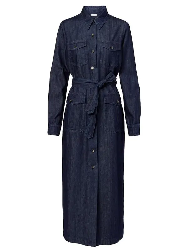 Dries Van Noten Denim Shirt Dress - Blue