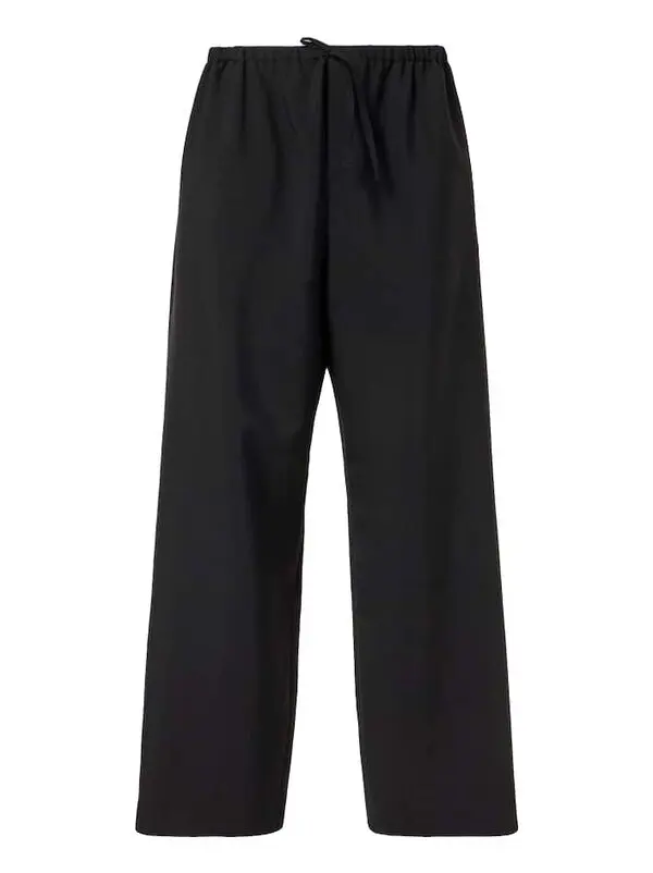 THE ROW Donatello Mid-rise Wide-leg Pants - Black