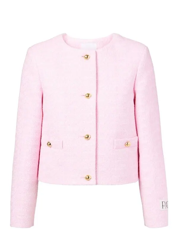 Patou Cotton Tweed Jacket - Pink