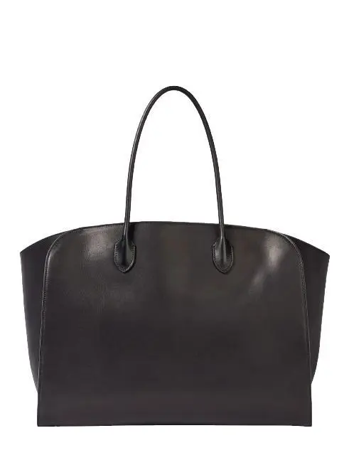 THE ROW Marlo Large Leather Tote Bag - Black