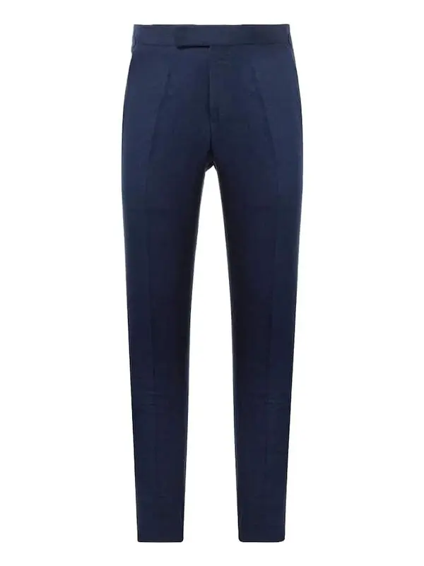 Polo Ralph Lauren Linen Slim Fit Trousers - Blue