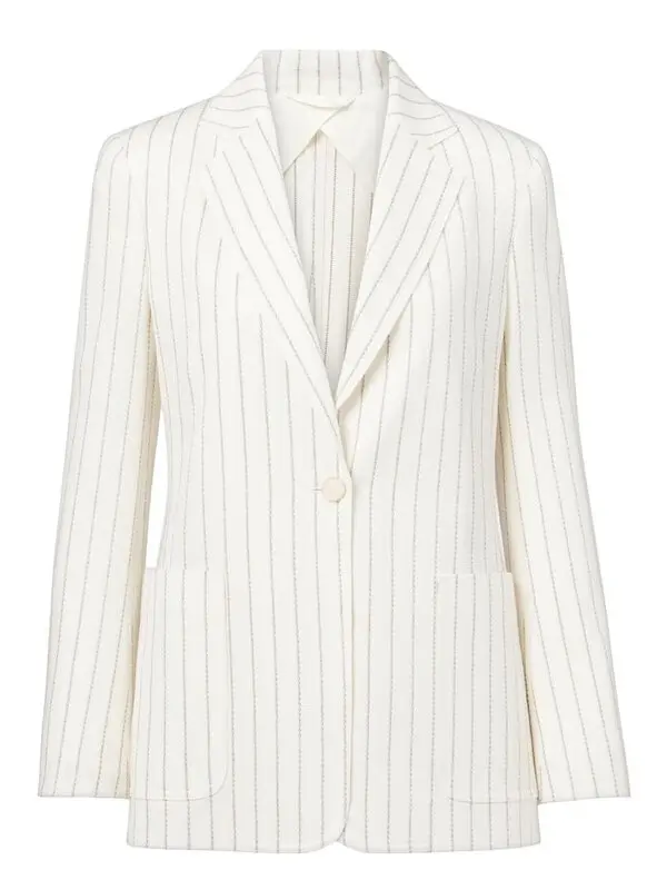 Max Mara Jadi Striped Blazer - Neutrals