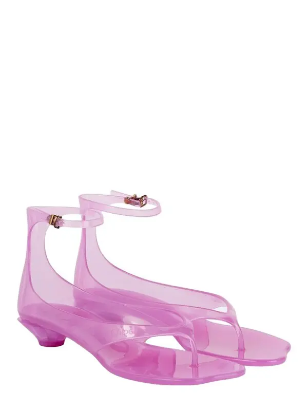 Chloé Jelly Thong Sandals - Pink