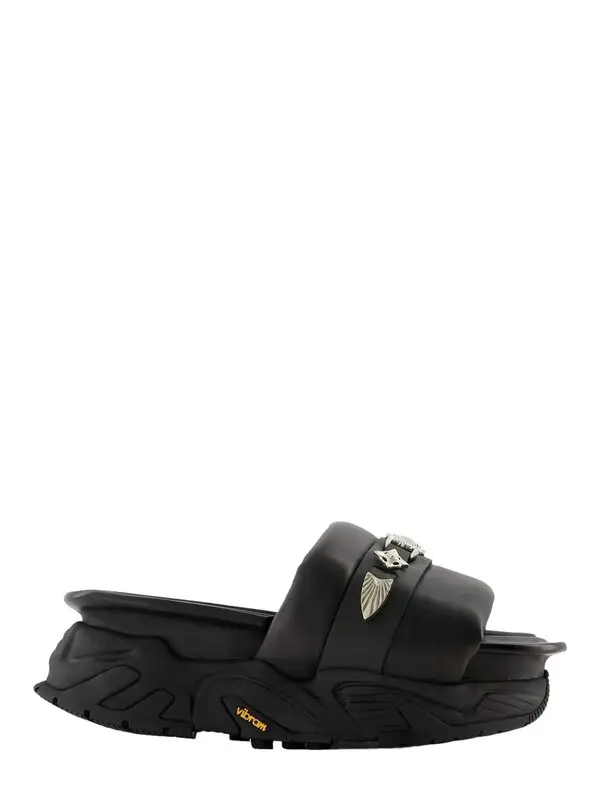 Toga Studded Slides - Black
