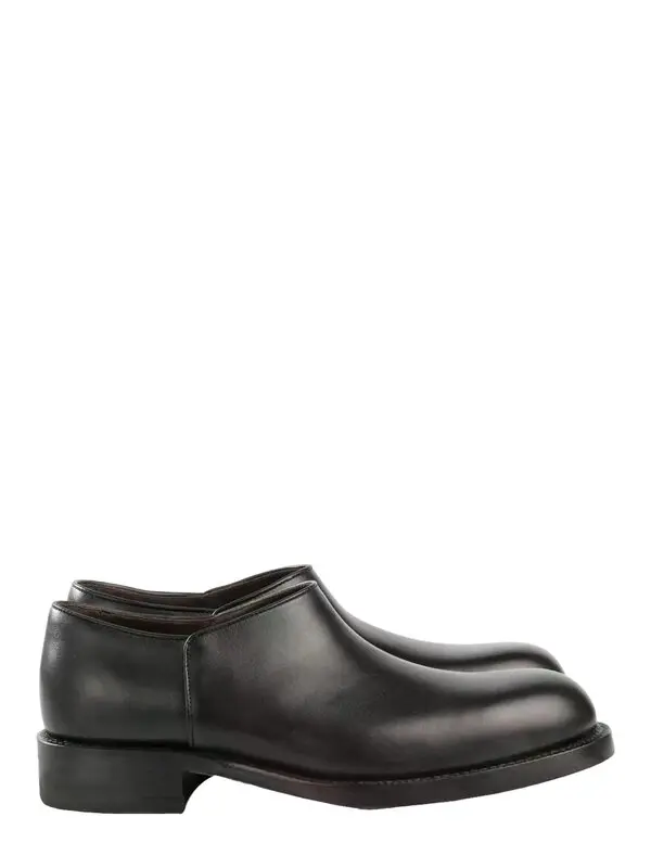 THE ROW Leather Loafers - Black