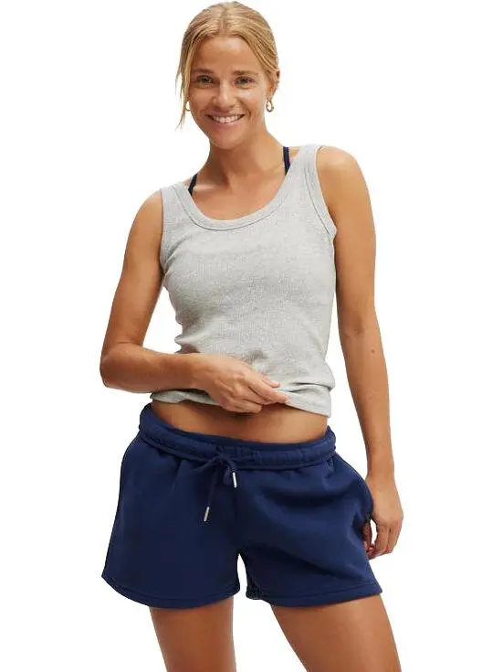 Cotton:on Active Rib Tank - Grey Marle